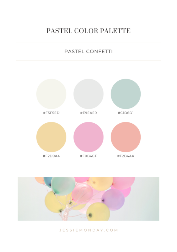Pastel color palette inspiration - Jessie Monday