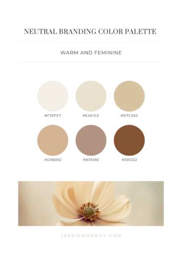 Neutral color palette inspiration - Jessie Monday
