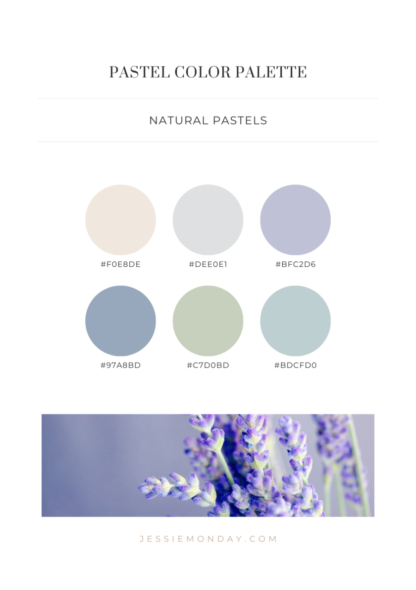 Pastel color palette inspiration - Jessie Monday
