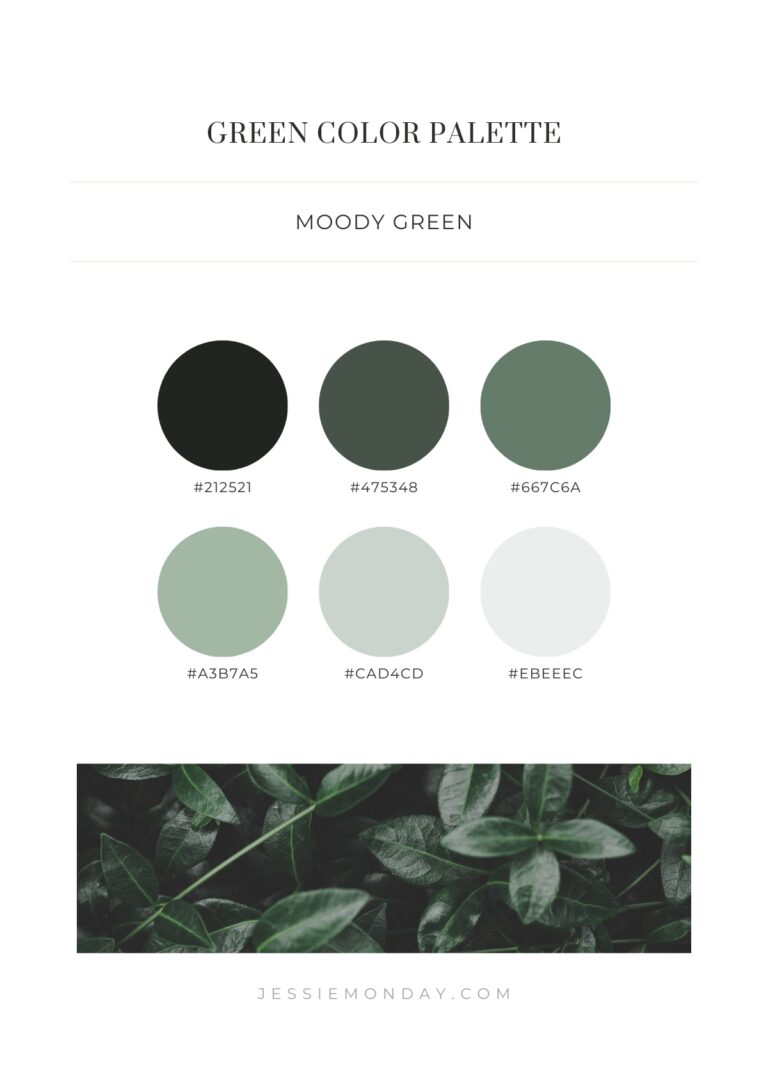 Green color palette inspiration - Jessie Monday