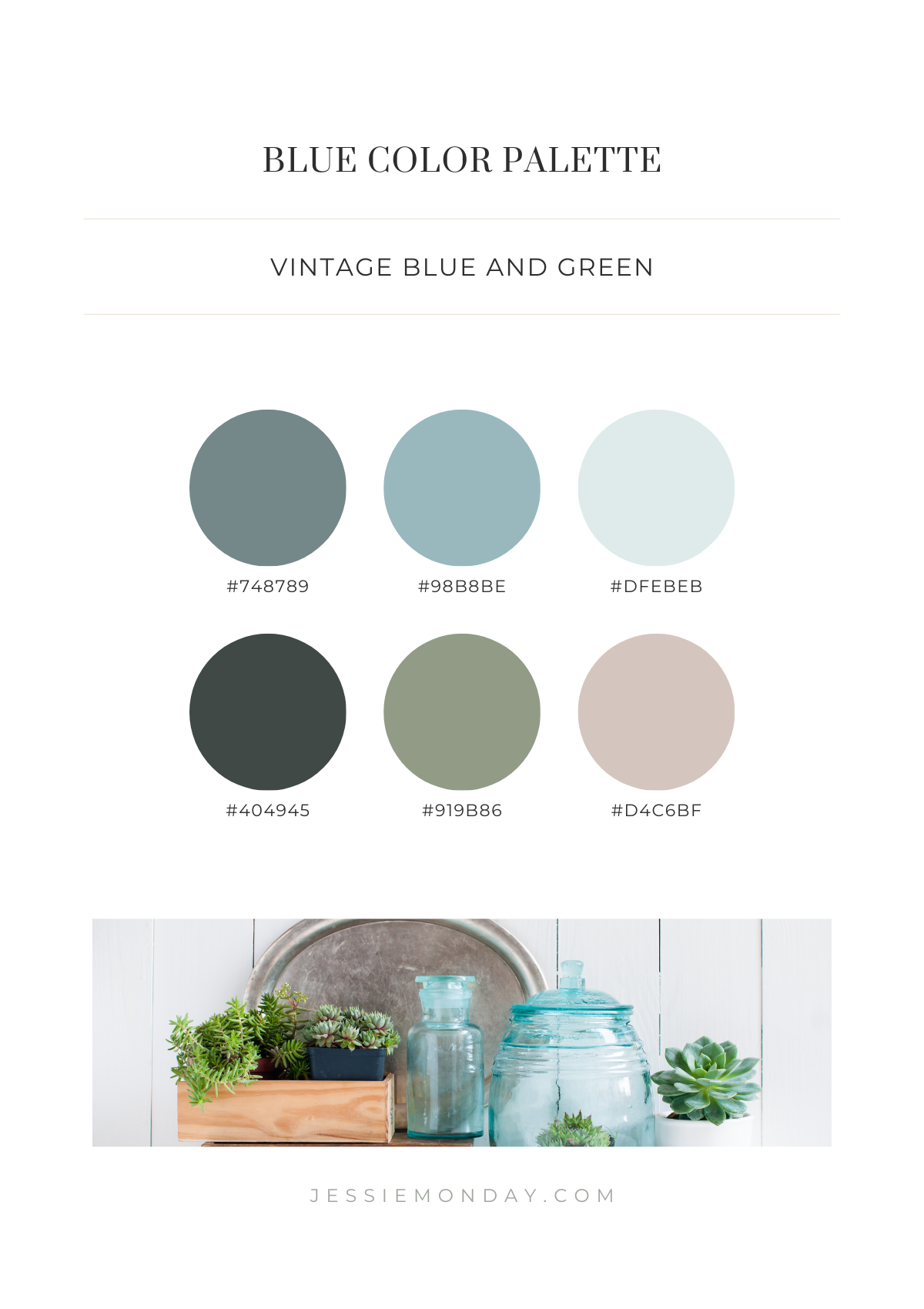 Blue Color Palettes - Jessie Monday