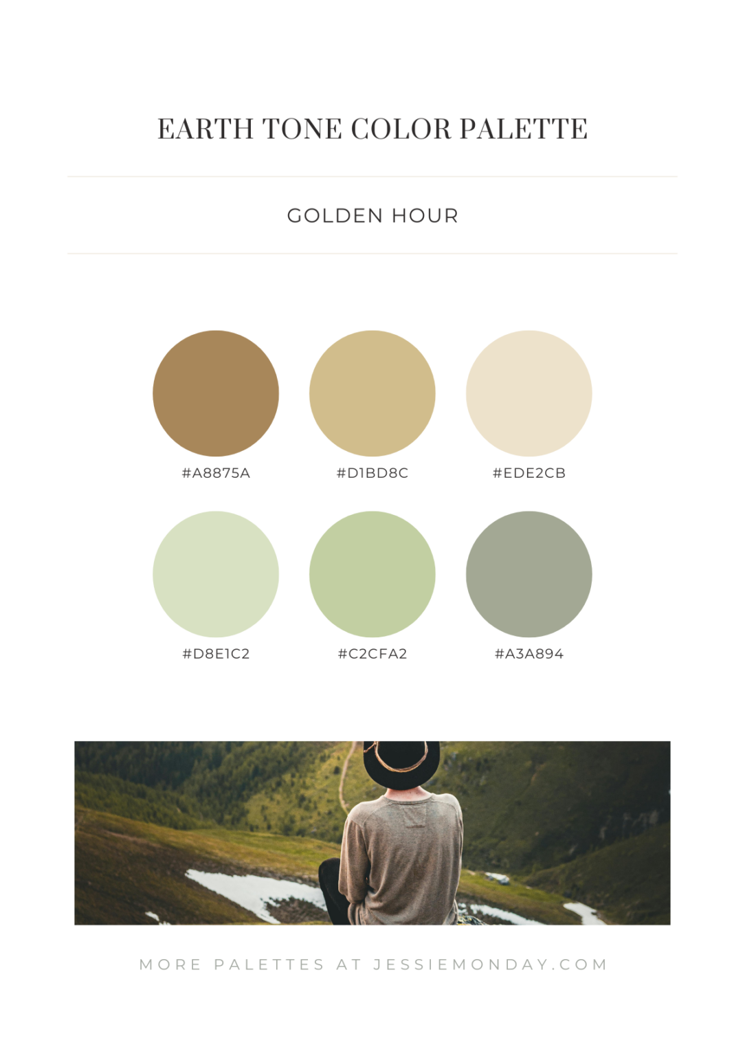 Earth tone color palette inspiration - Jessie Monday