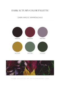 Moody Autumn Color Palette Examples (with hex codes) - Jessie Monday