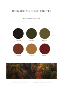 Moody Autumn Color Palette Examples (with hex codes) - Jessie Monday