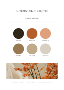 Autumn color palette inspiration (with hex codes) - Jessie Monday