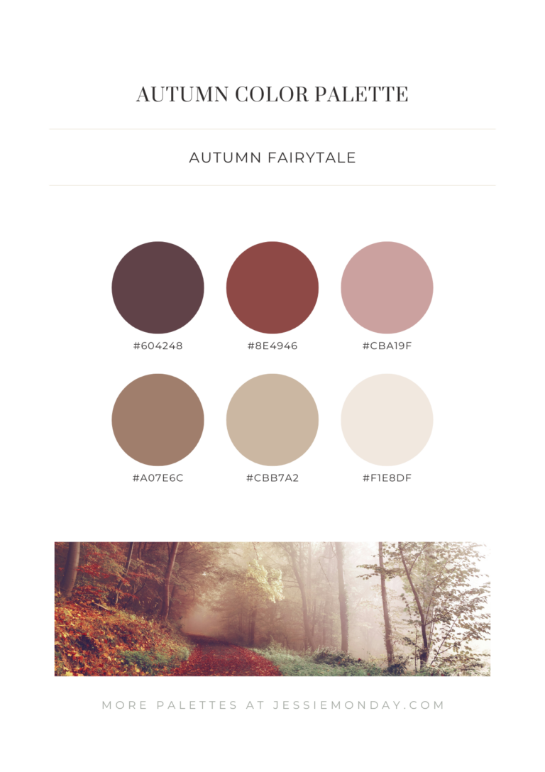 Autumn color palette inspiration (with hex codes) - Jessie Monday