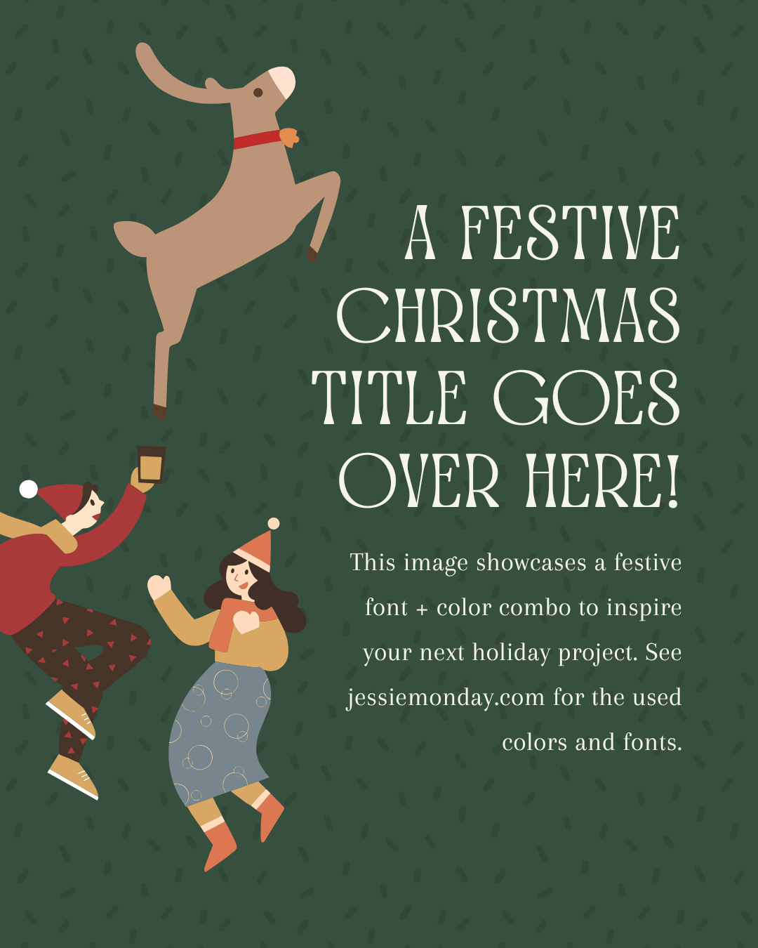 Christmas fonts and colors - inspiration and examples - Jessie Monday