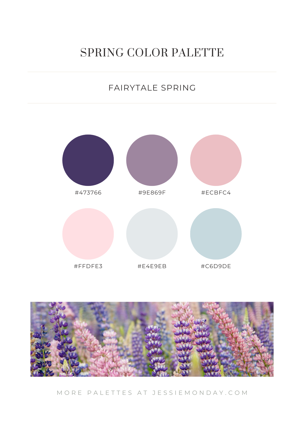 Spring color palette inspiration (with hex codes) - Jessie Monday